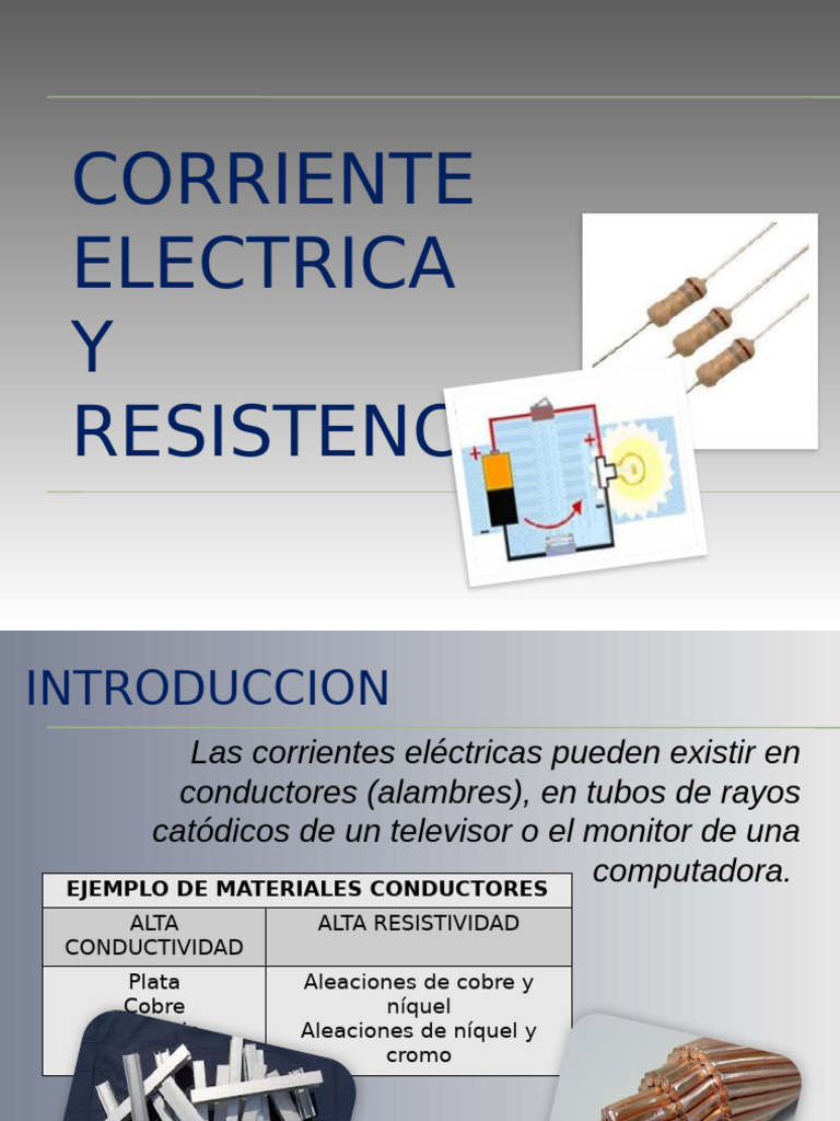 Corriente Electrica | PDF | Resistencia Eléctrica y Conductancia ...