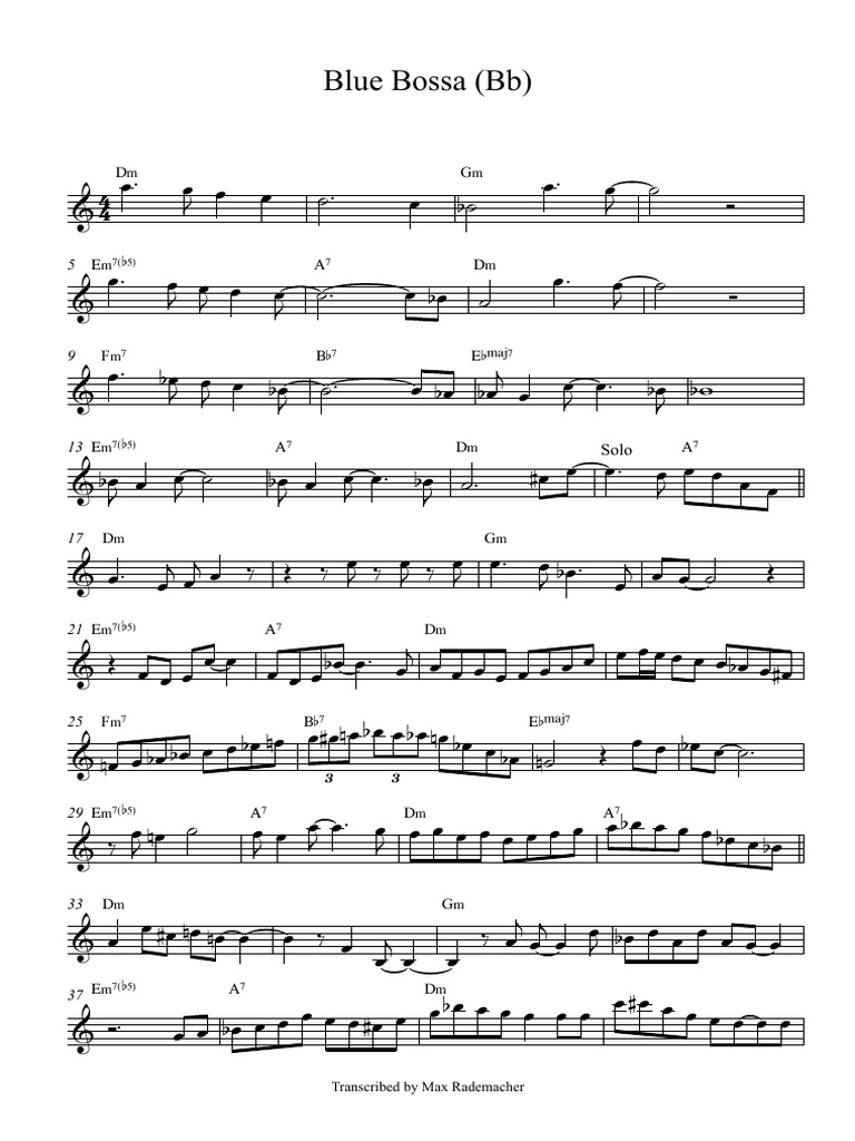 Blue Bossa BB | PDF