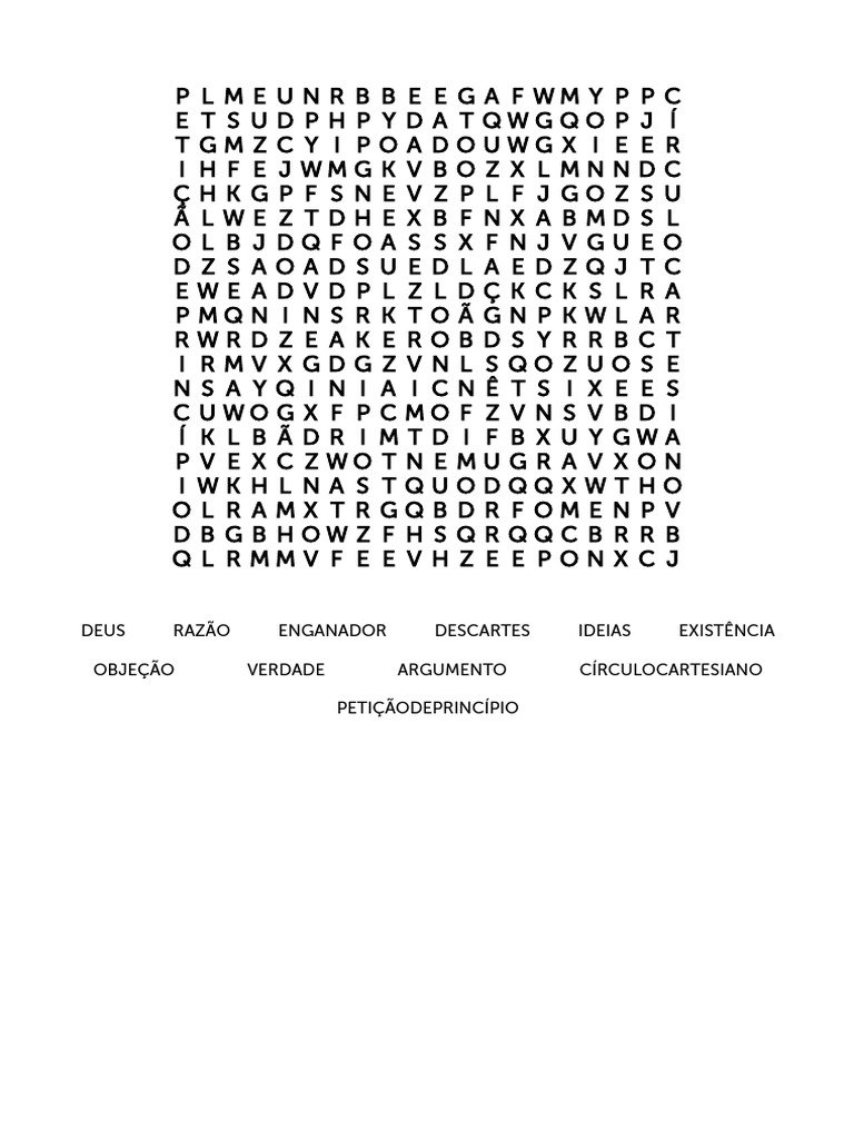 Jogar Sopa de Letras - Puzzel.org | PDF
