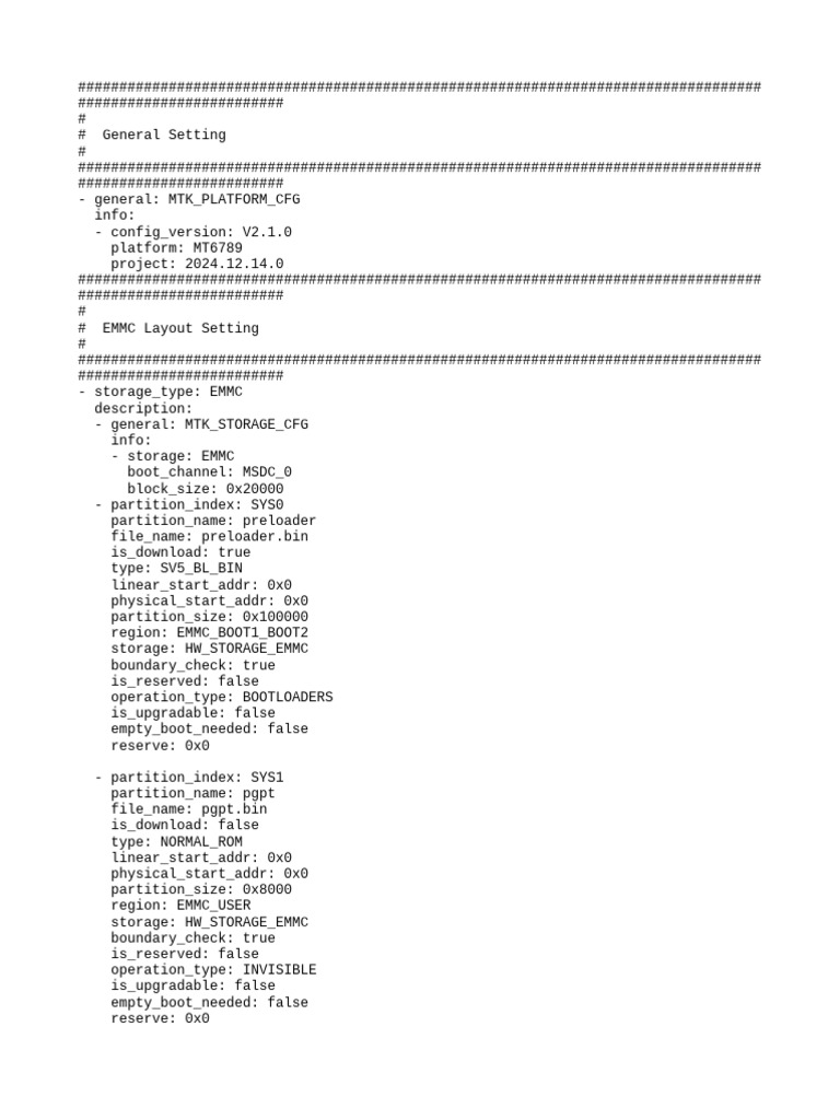 MT6789_Android_scatter | PDF | Computing | Data Management
