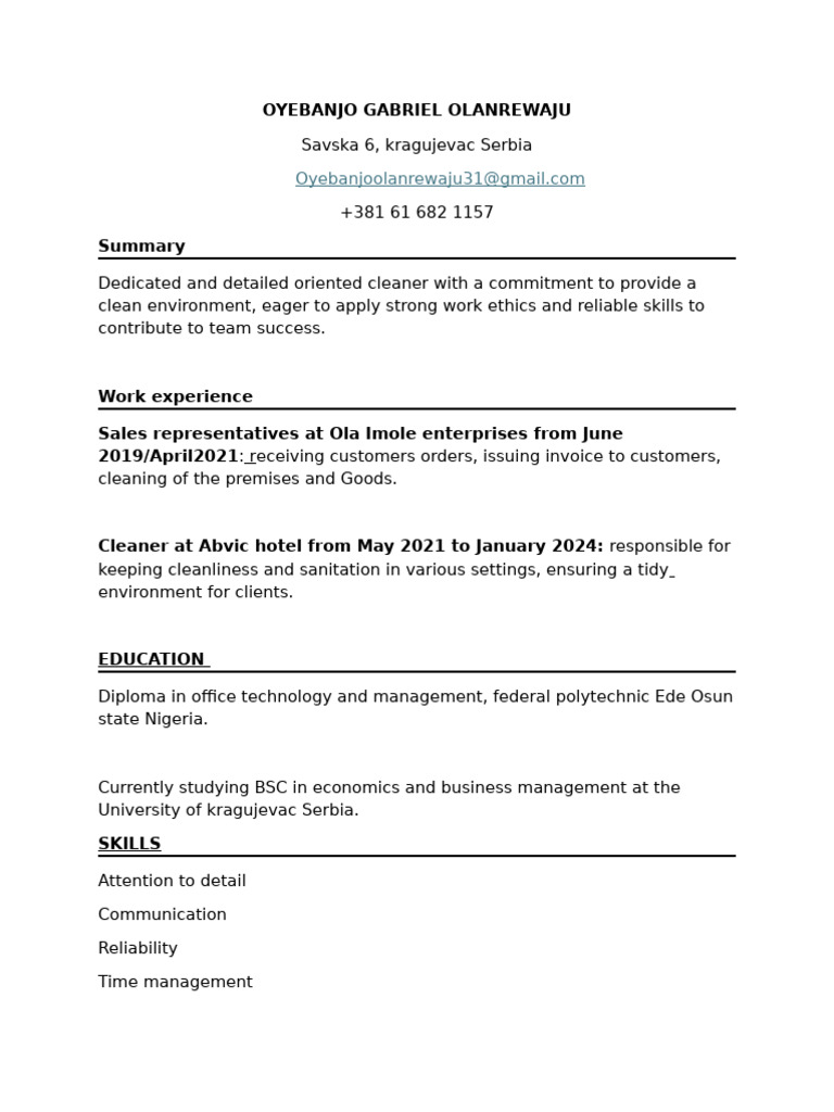 MY CV | PDF