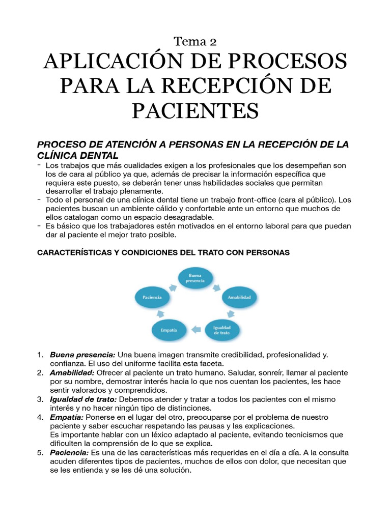Tema 2 - Aplicación de Procesos para La Recepción de Pacientes | PDF ...