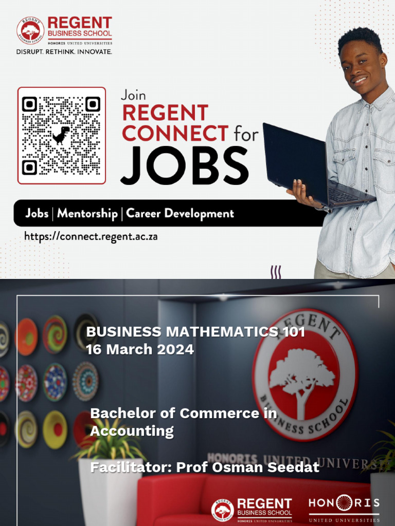 Bus maths 101 160324 | PDF | Arithmetic | Mathematical Notation