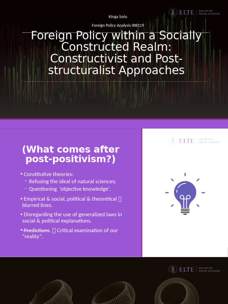 Constructivist & Post-Structuralist FPA | PDF