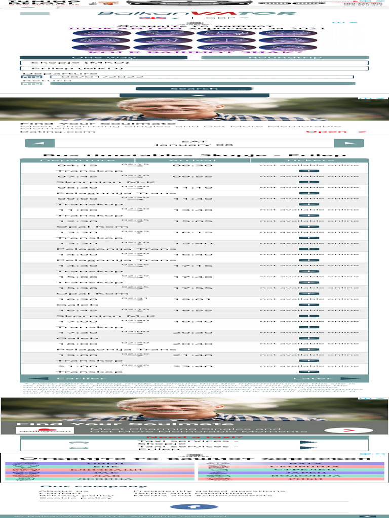 Skopje - Prilep Bus Tickets and Timetables Mace… | PDF