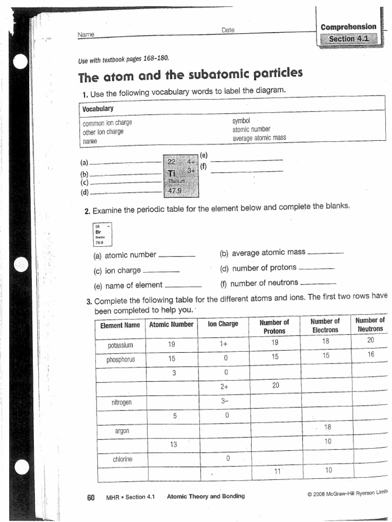 Atoms and Naming Extra Practice | PDF