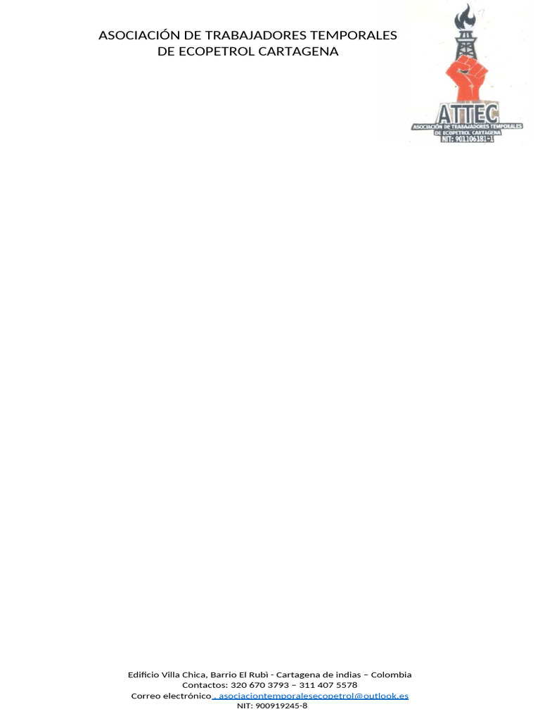 Formato Hoja Membrete Gabo 2 | PDF