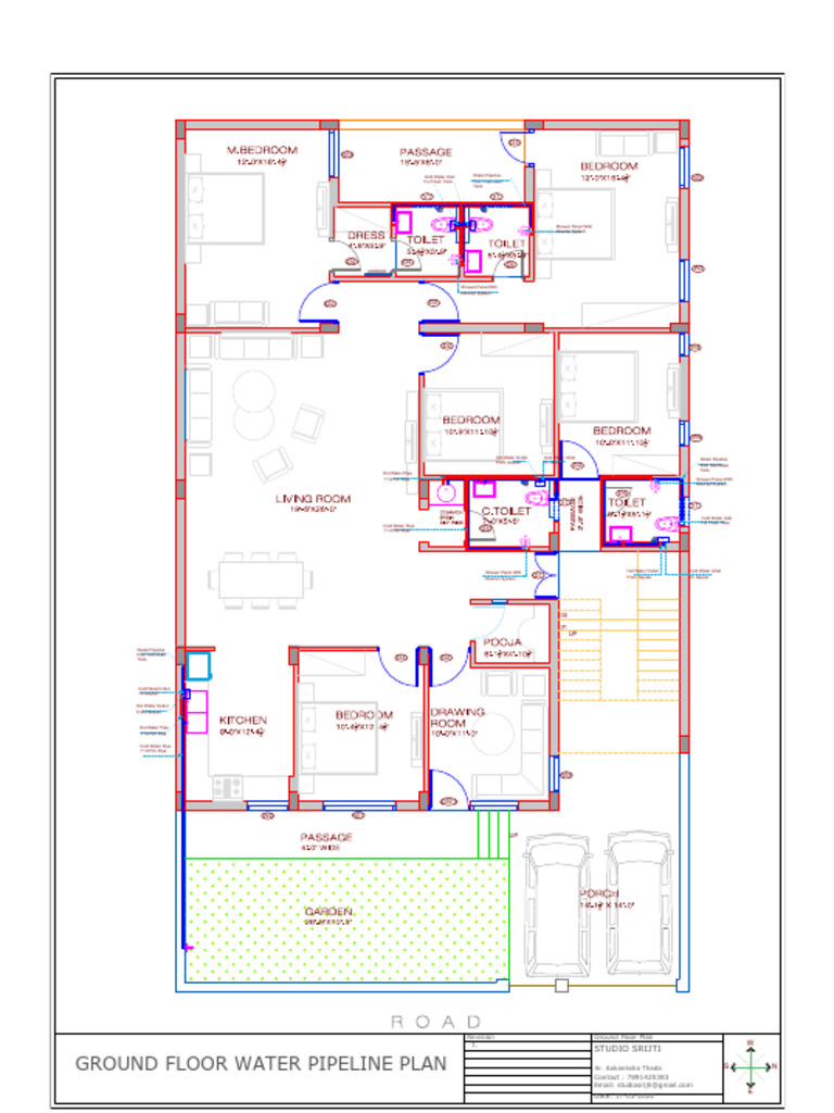 Waterpipe line drawing | PDF | Plumbing | Hydraulic Engineering