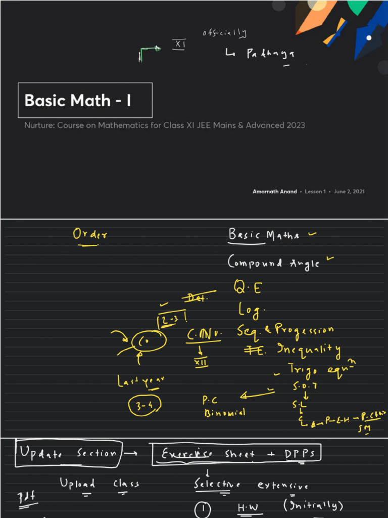 Basic Math I With Anno | PDF