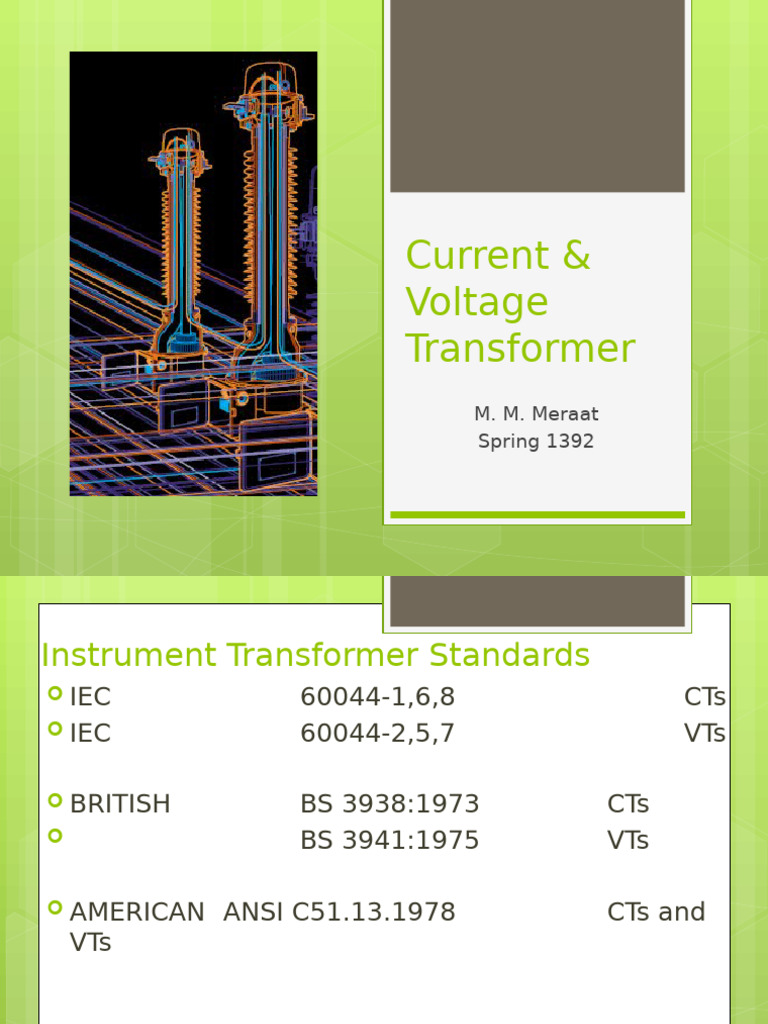 Current Transformer Standards Overview | PDF | Transformer ...