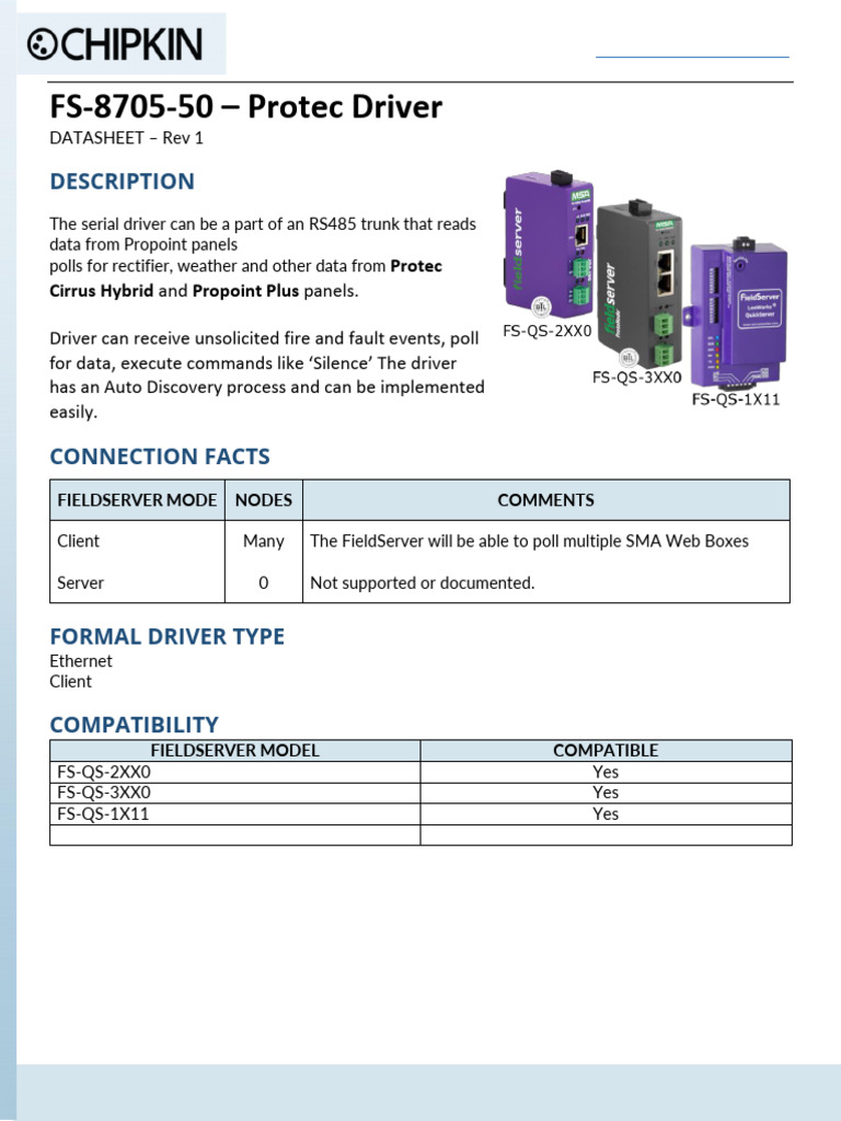 FS-8705-57 - Protec - Data Sheet | PDF | Gateway (Telecommunications ...