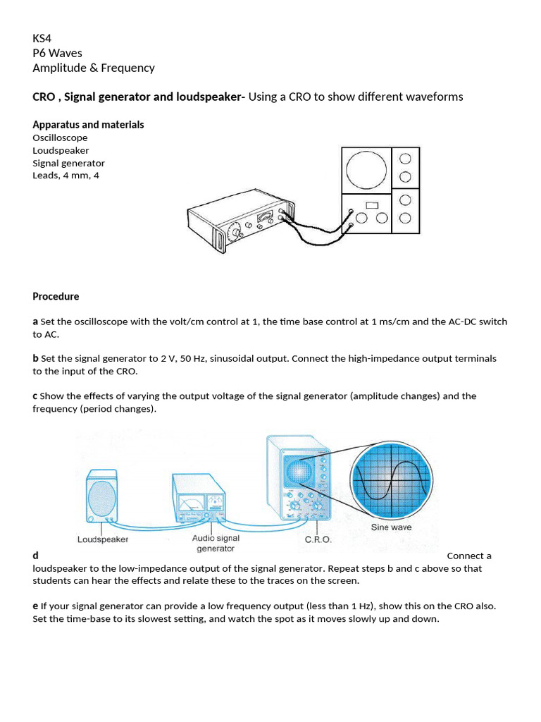 Amplitude & Frequency | PDF