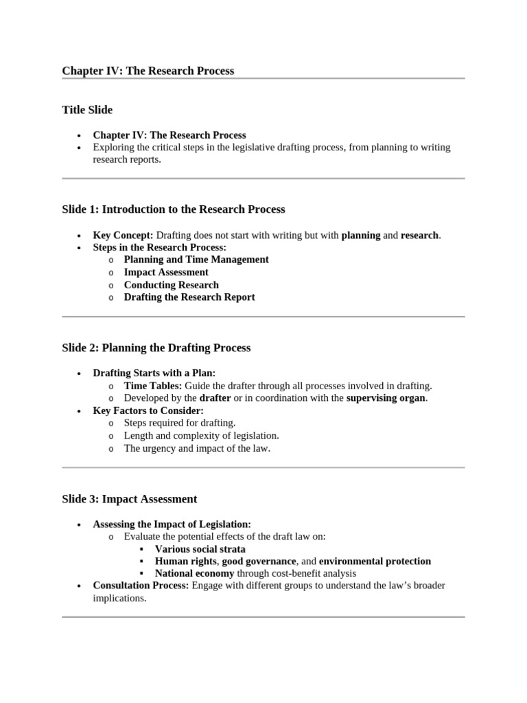 Chapter IV The Research Process | PDF | Policy | Evaluation