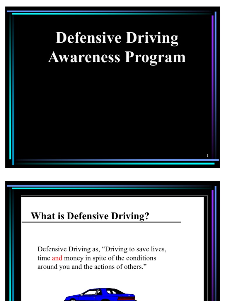 Defensive Driving | PDF
