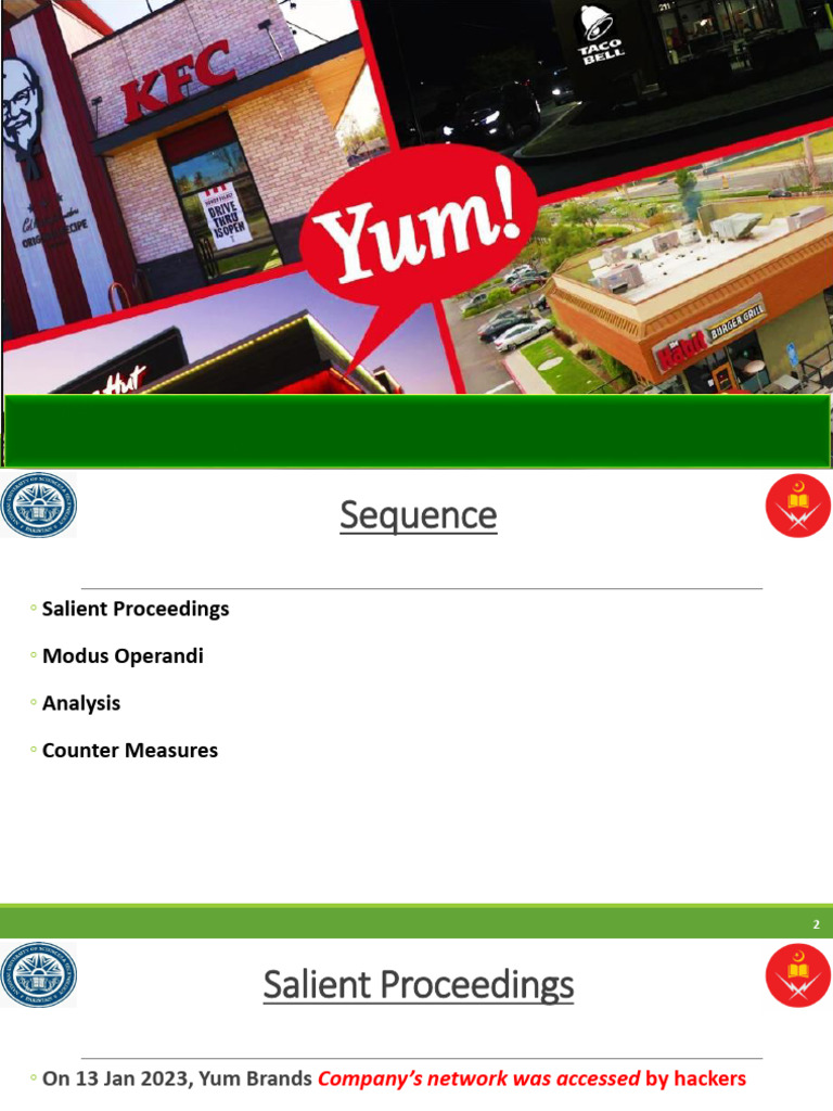 Yum Brand Data Breach - Presentation | PDF | Identity Theft | Security
