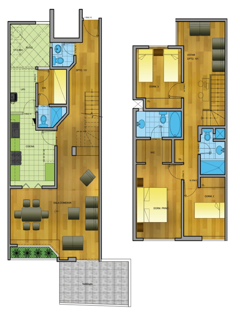 PLANO_DPTO_101_DUPLEX | PDF