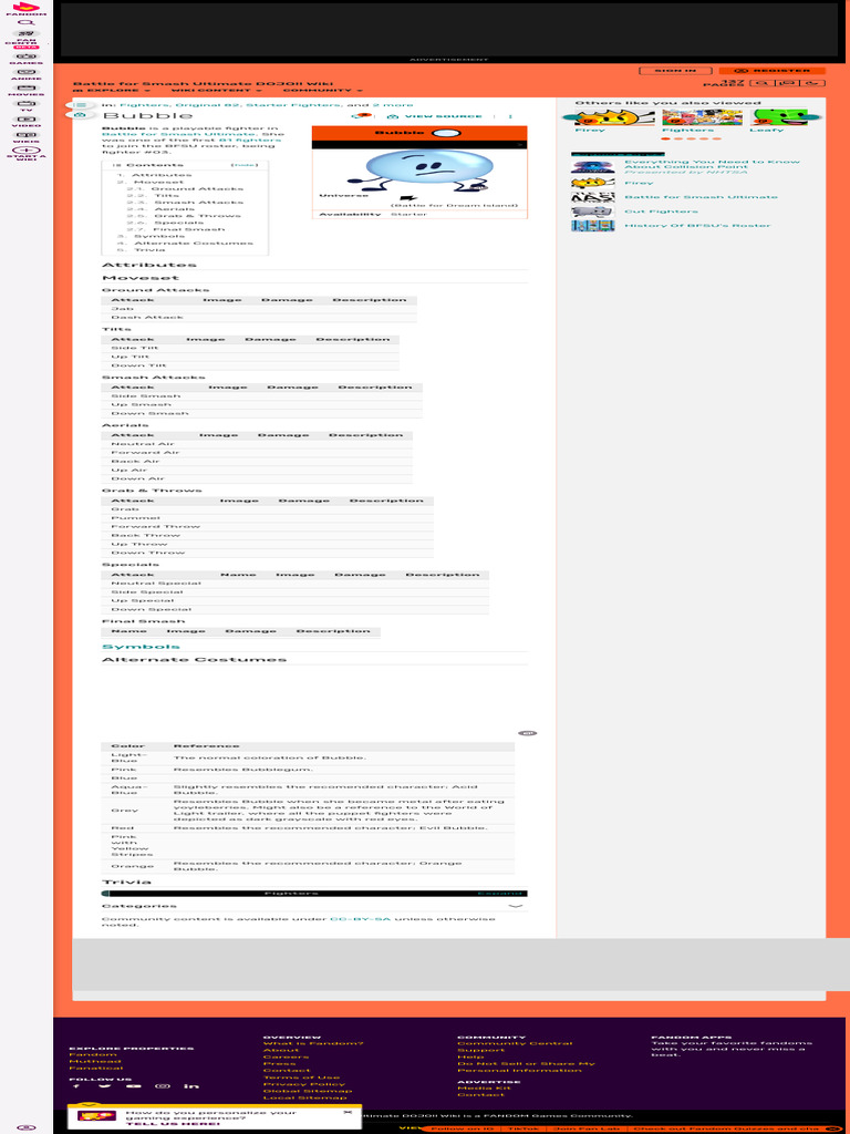 Bubble Battle For Smash Ultimate DOJO!! Wiki Fandom | PDF