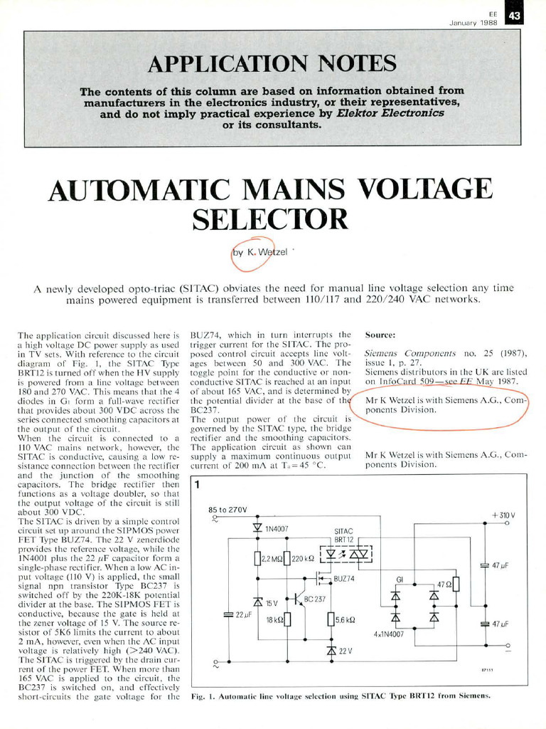 uk1988010431 | PDF | Rectifier | Field Effect Transistor