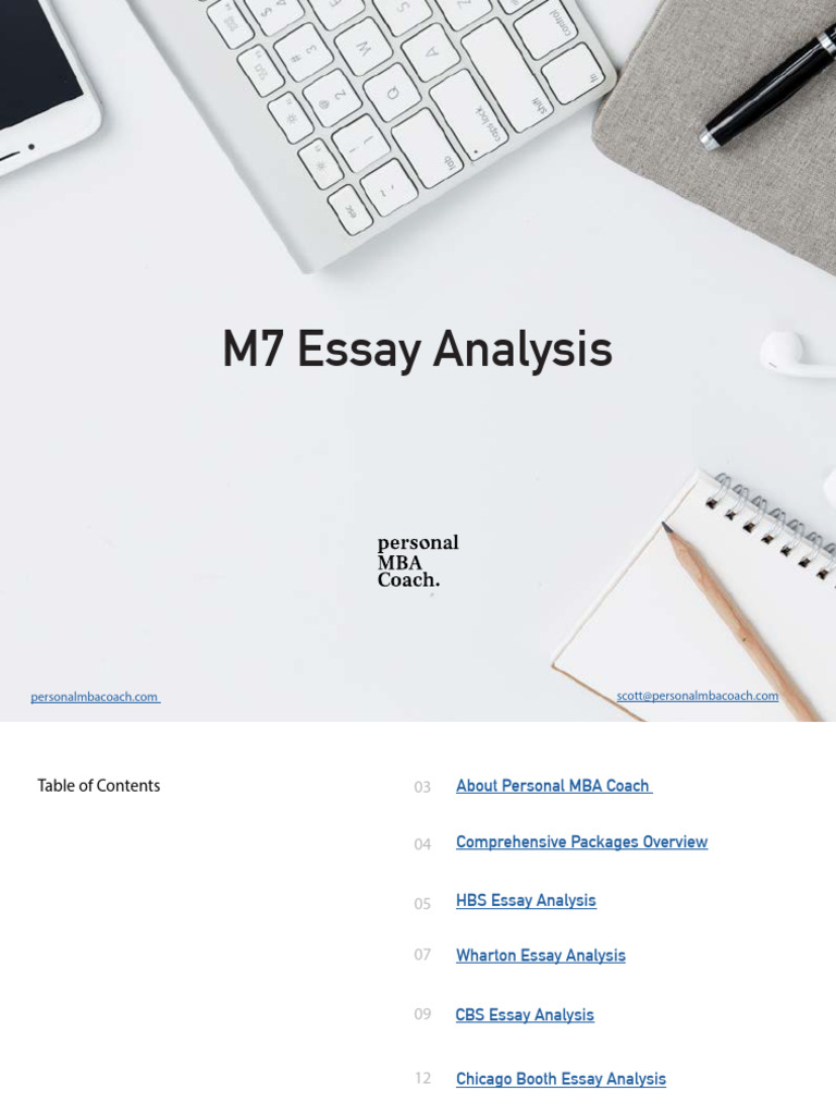 Personal-MBA-Coachs-M7-Essay-Analysis-2023-2024-1 | PDF | Master Of Business Administration | Essays