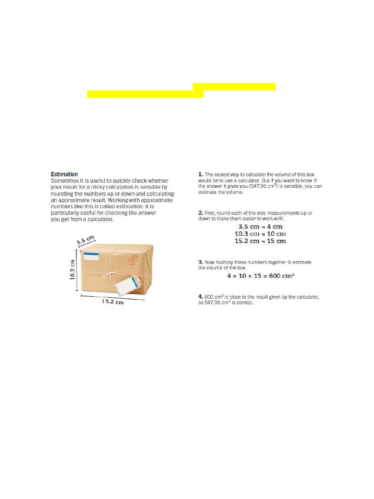 Estimation, Approximation, and Significant Figures | PDF