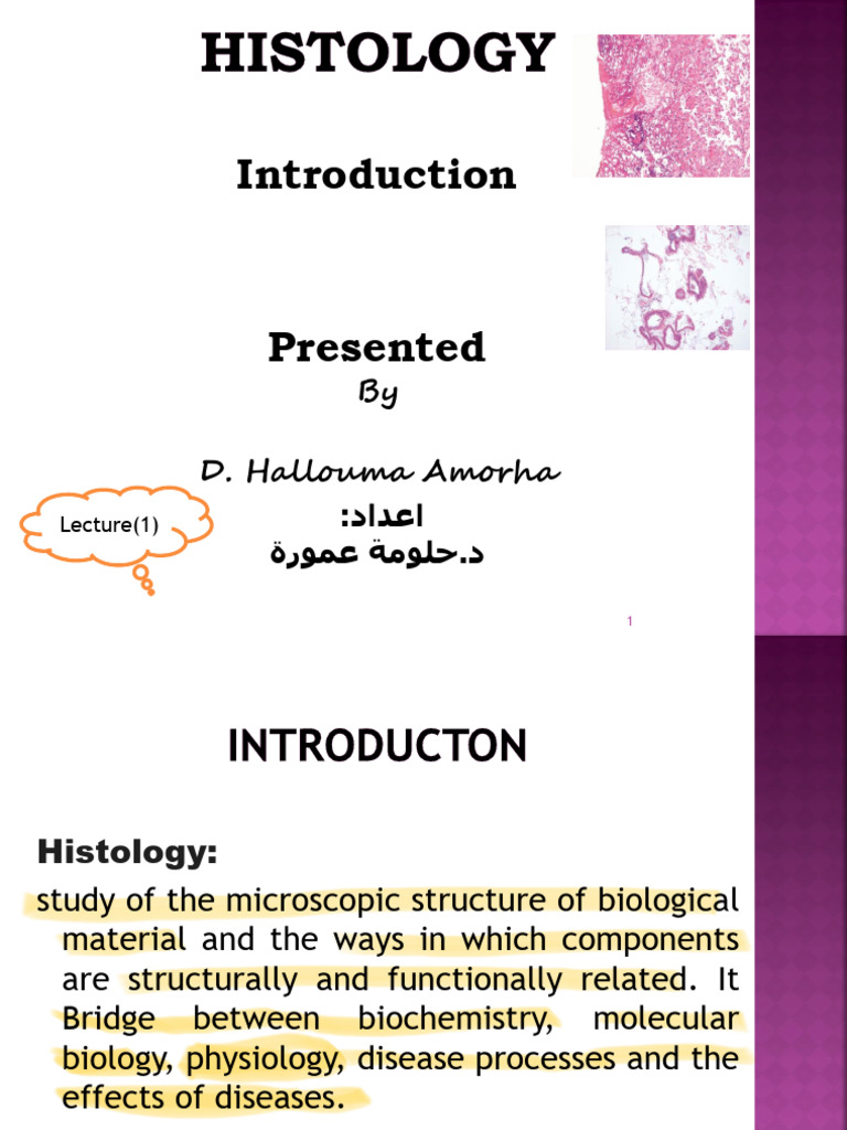 Histo Introduction | PDF | Histology | Fixation (Histology)