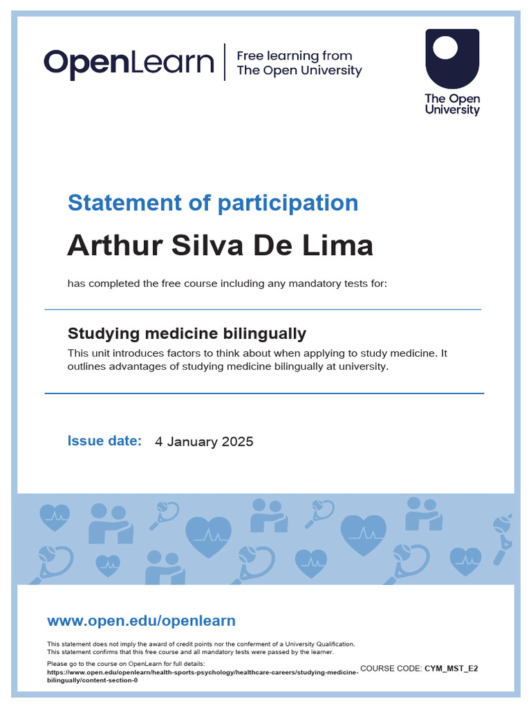 CYM MST E2 Statement | PDF | Learning | Behavior Modification