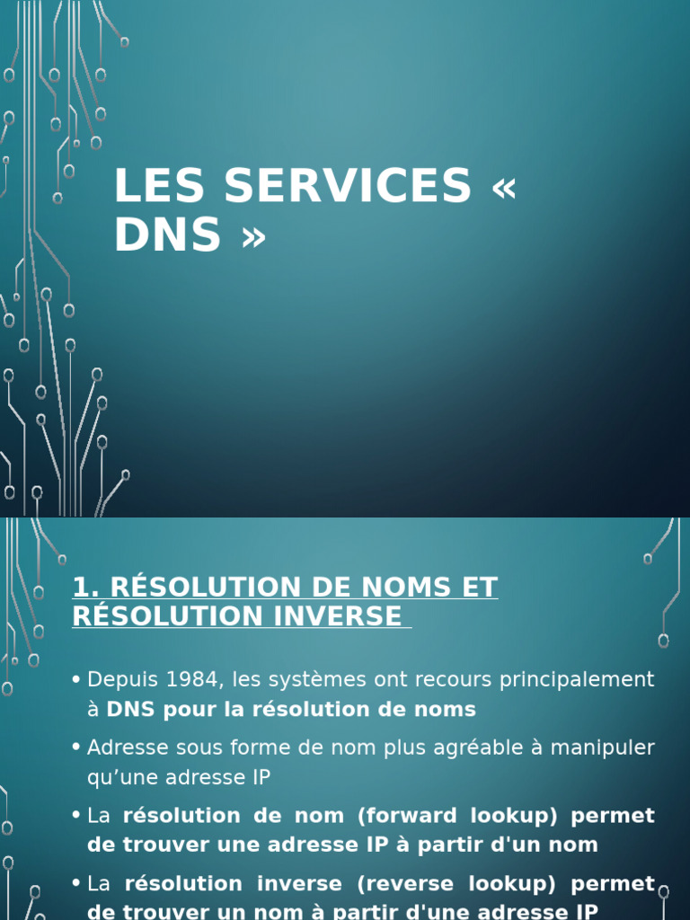 my_DNS_01 | PDF | Système de noms de domaines | Informatique