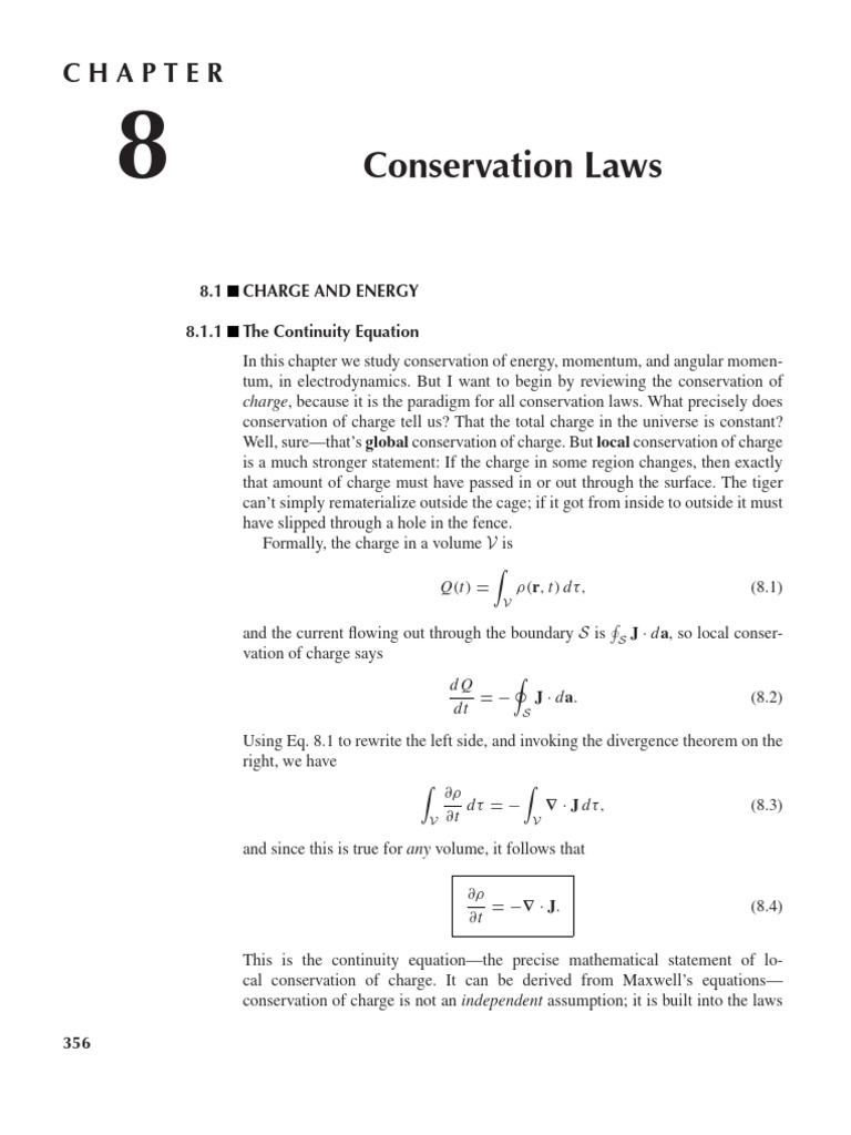 Grif Chapter 8 Conservation Laws | PDF | Momentum | Force