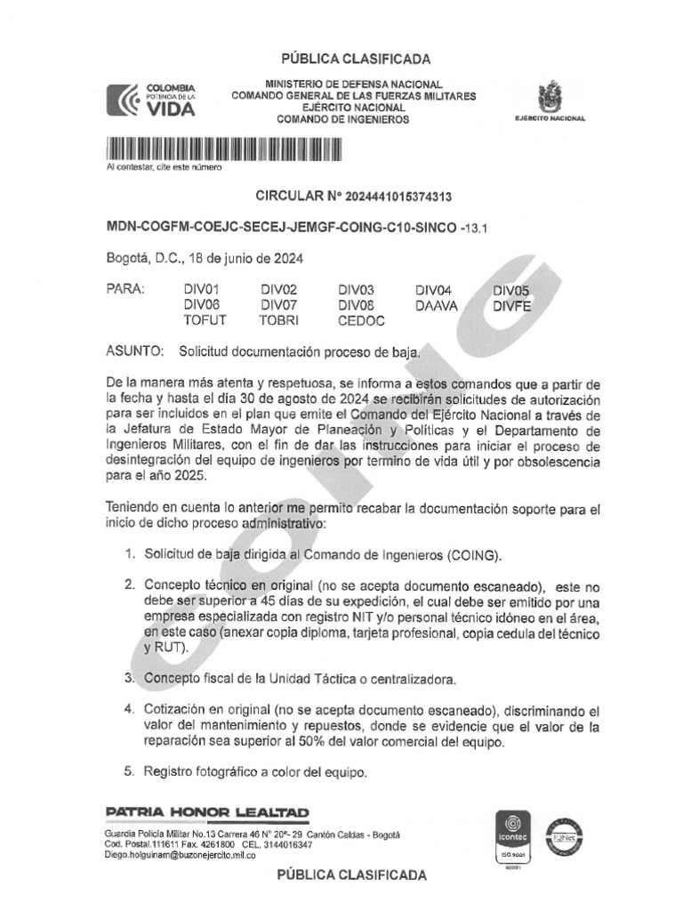 Solicitud Documentacion | PDF