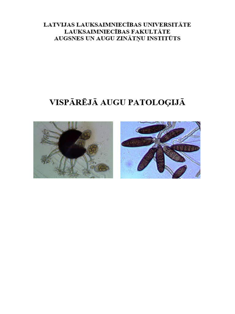 Praktikums Vispārējā Augu Patoloģijā | PDF