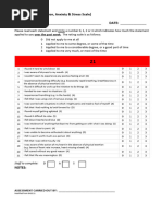 DASS 21 Self-Assessment Guide | PDF | Anxiety | Mental Health