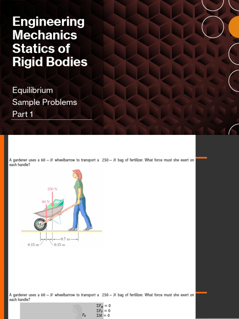 004 - Equilibrium Sample Problems | PDF | Beam (Structure) | Force