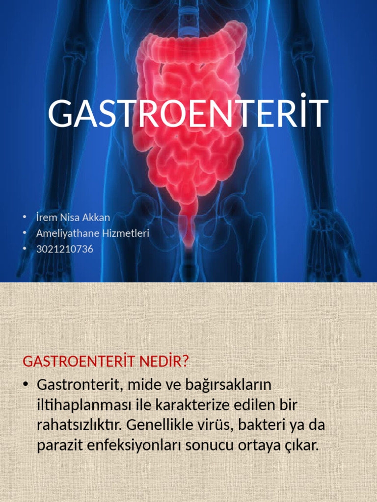 Gastroenteri̇t Slayt | PDF