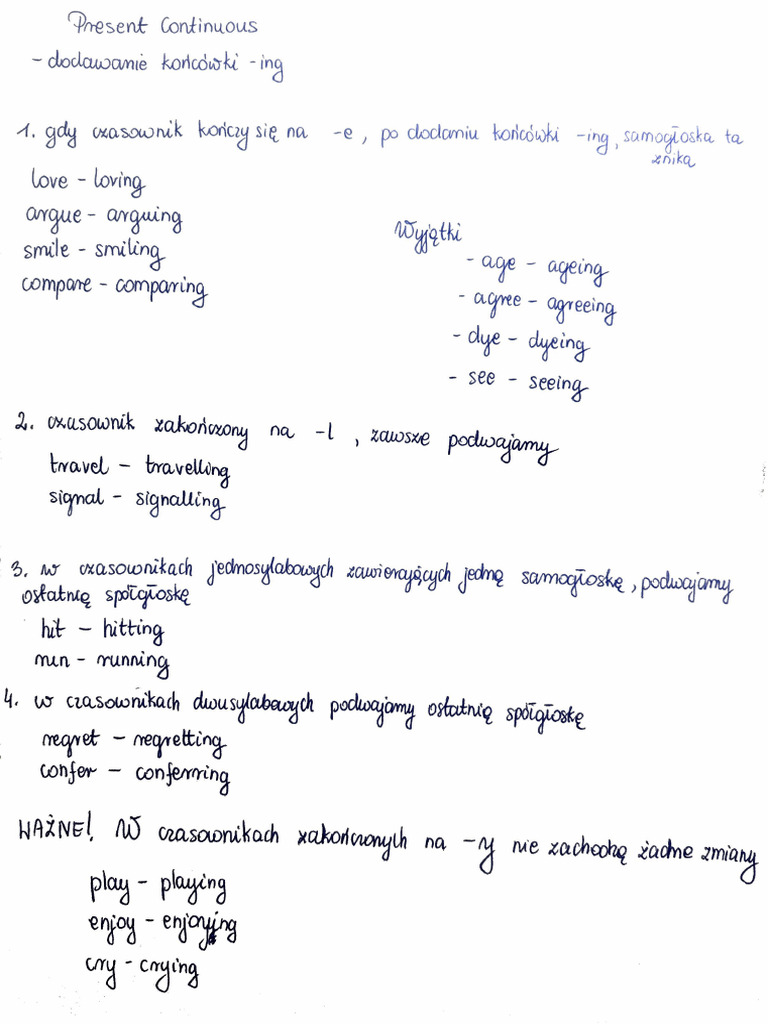 Present C Końcówka Ing | PDF