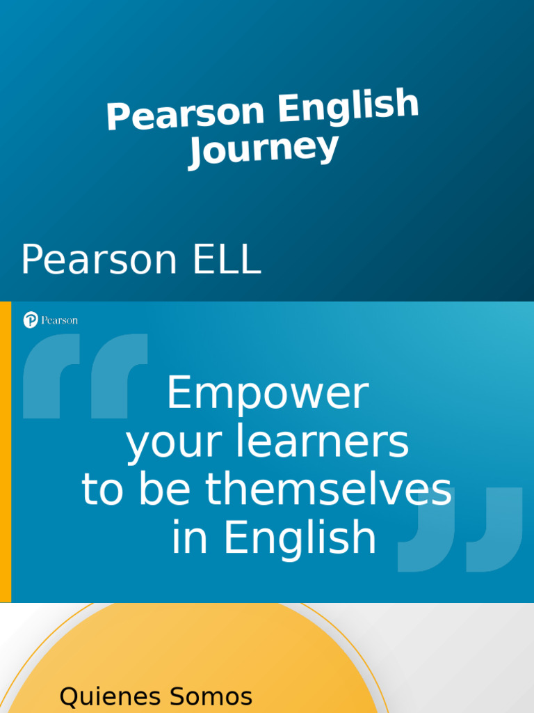 Pearson ELL - Presentacion General - ESP - MO | PDF | Idioma en Inglés ...