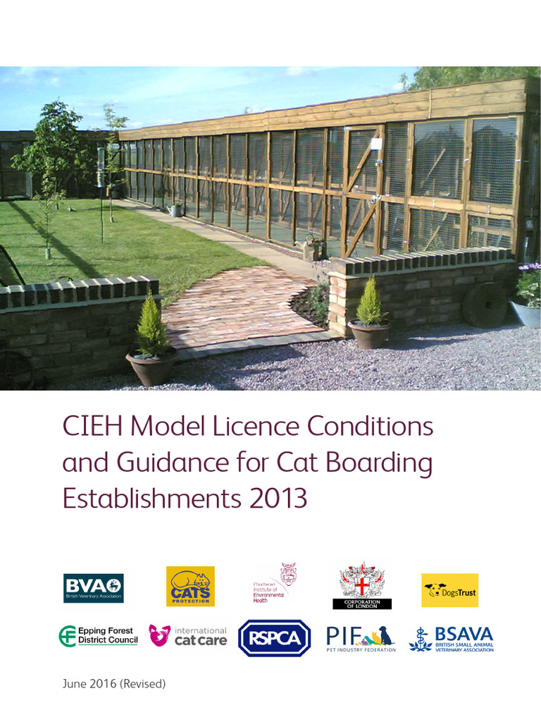 Cat Boarding Establishment Guidelines | PDF | Animal Welfare ...