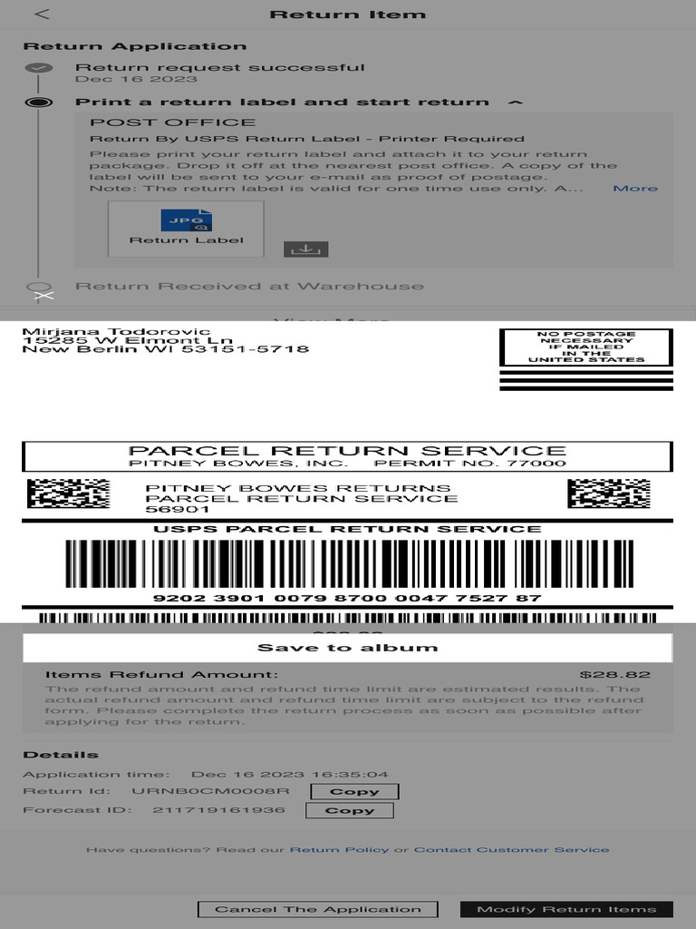 Return Application for SHEIN Items | PDF