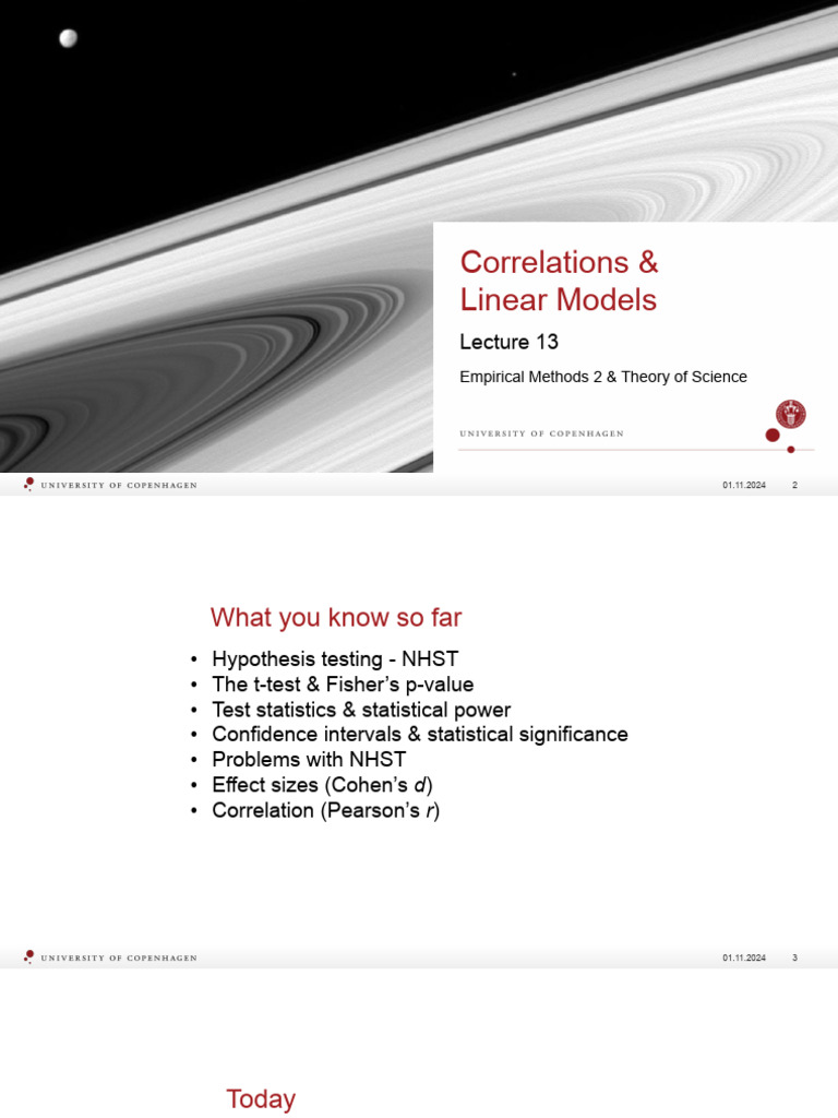8 2 Correlations+models Ninell | PDF | Errors And Residuals | Linear Regression