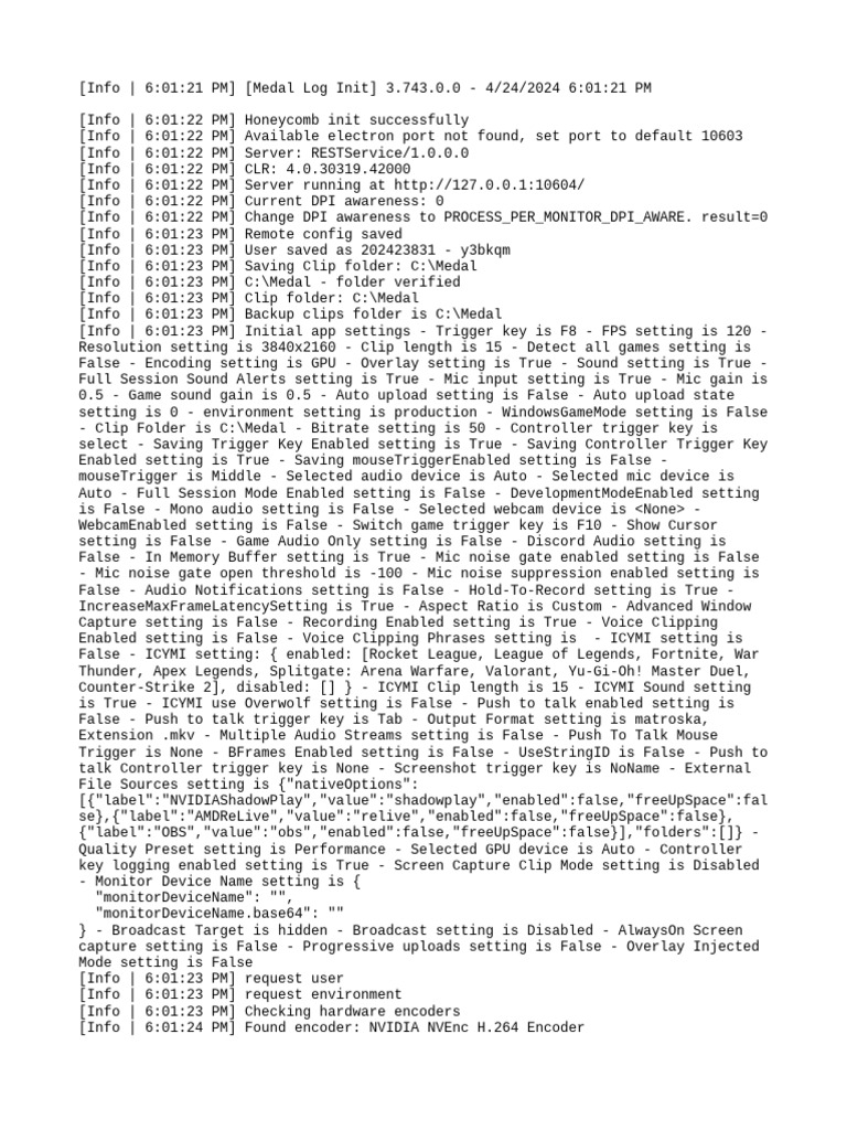Medal Log 20240424 | PDF | Computing | Software