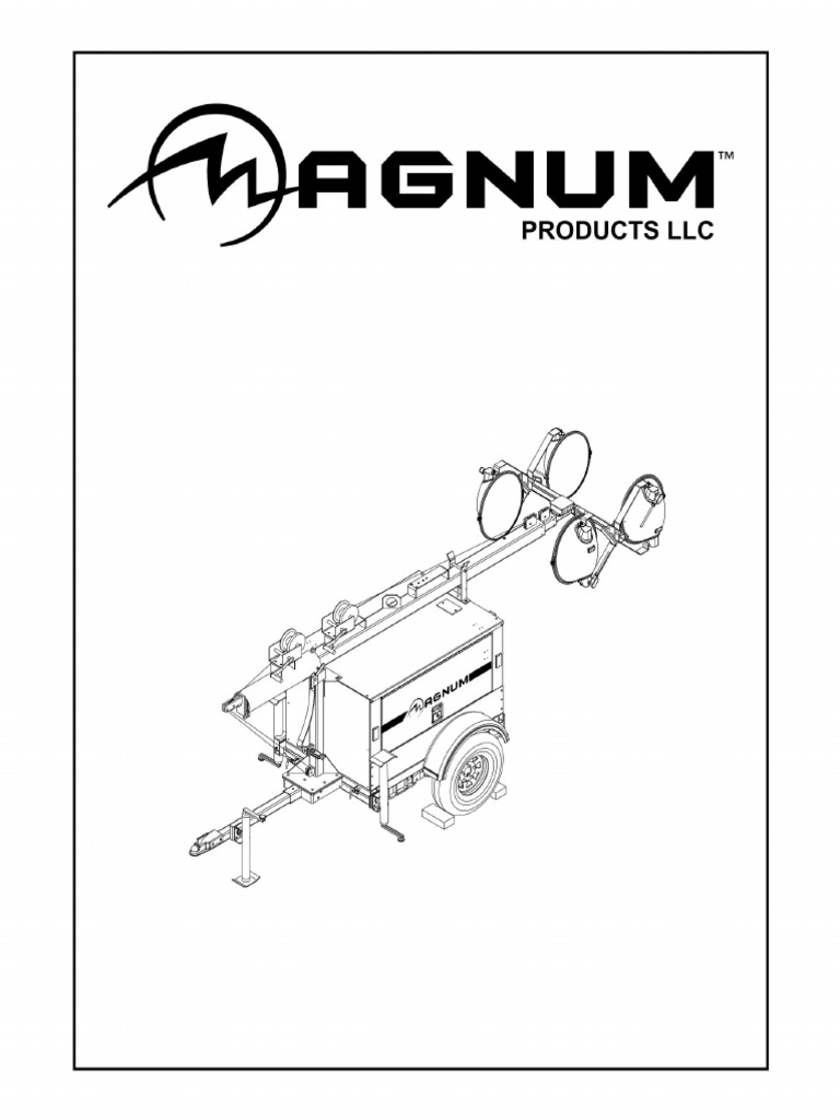Magnum MLT3060 Light Tower Manual | PDF | Trailer (Vehicle) | Exhaust Gas