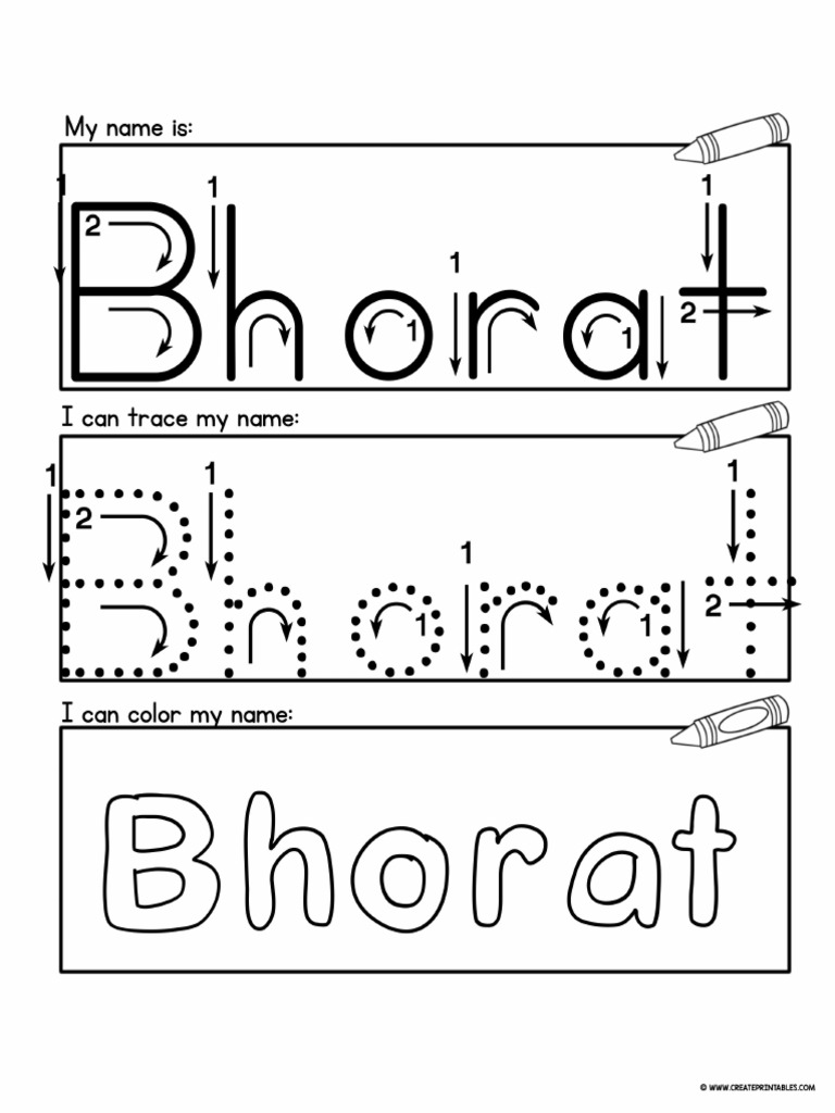 Name Tracing Practice 5200 9784 3217 | PDF