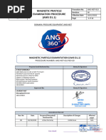 Magnetic Particle Testing Procedure-Rev 1 | PDF | Nondestructive ...
