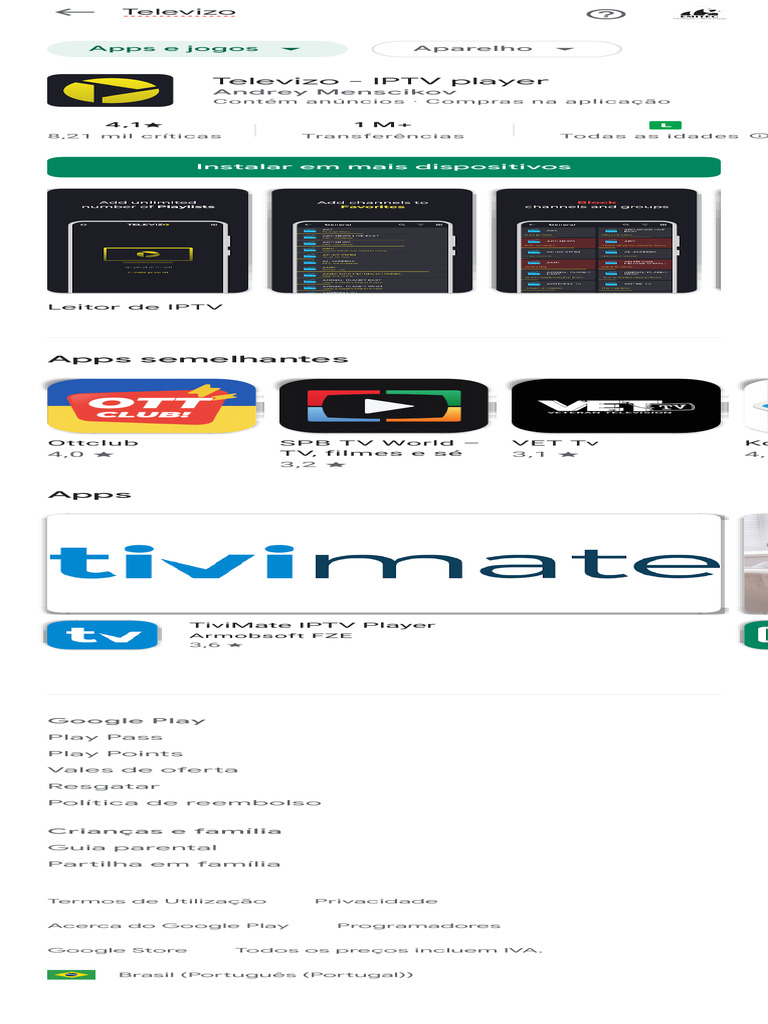 Televizo - Apps Android No Google Play | PDF
