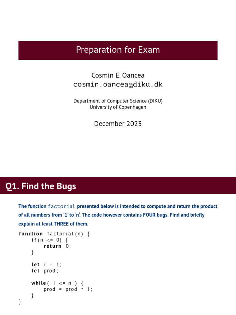 13A Preparation for Exam | PDF | Theoretical Computer Science | Computer Data