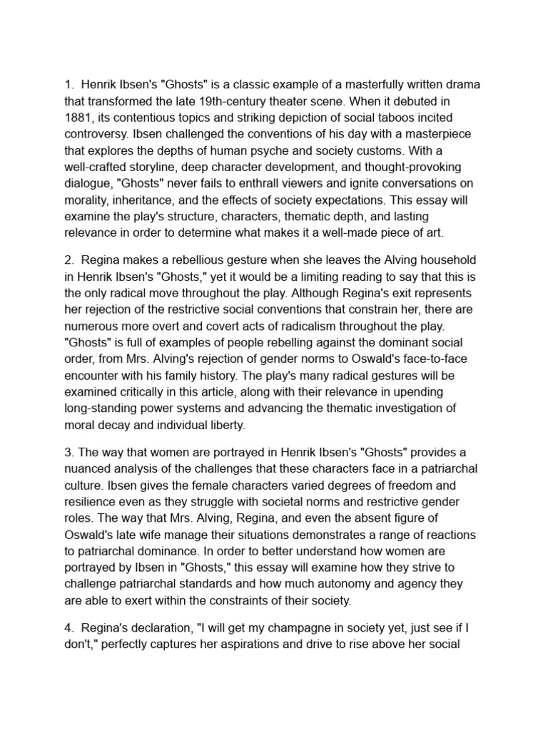 Untitled Document | PDF | Henrik Ibsen | Social Psychology