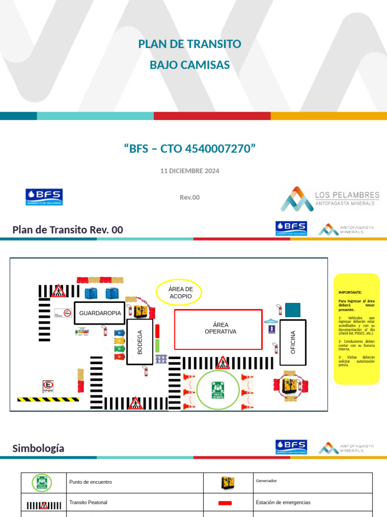 Plan de Transito Bajo Camisas BFS | PDF