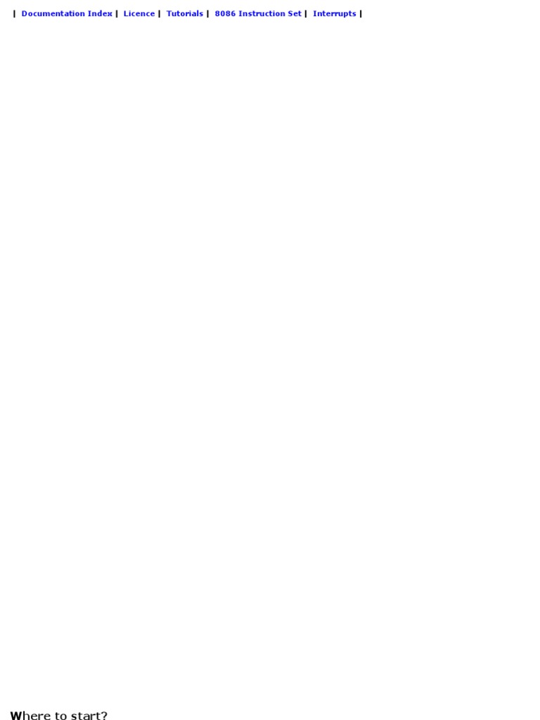 Emu8086 Documentation | PDF