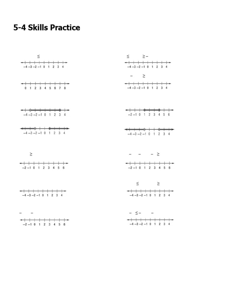 Skills Practice 5-4 | PDF