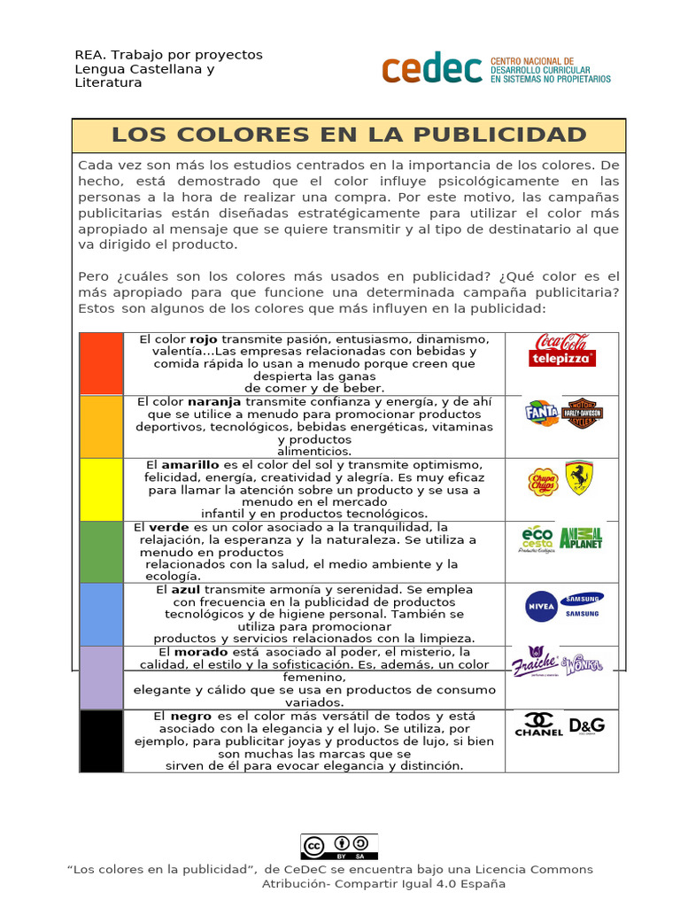 Los-colores-en-la-publicidad (1) | PDF | Publicidad | Color