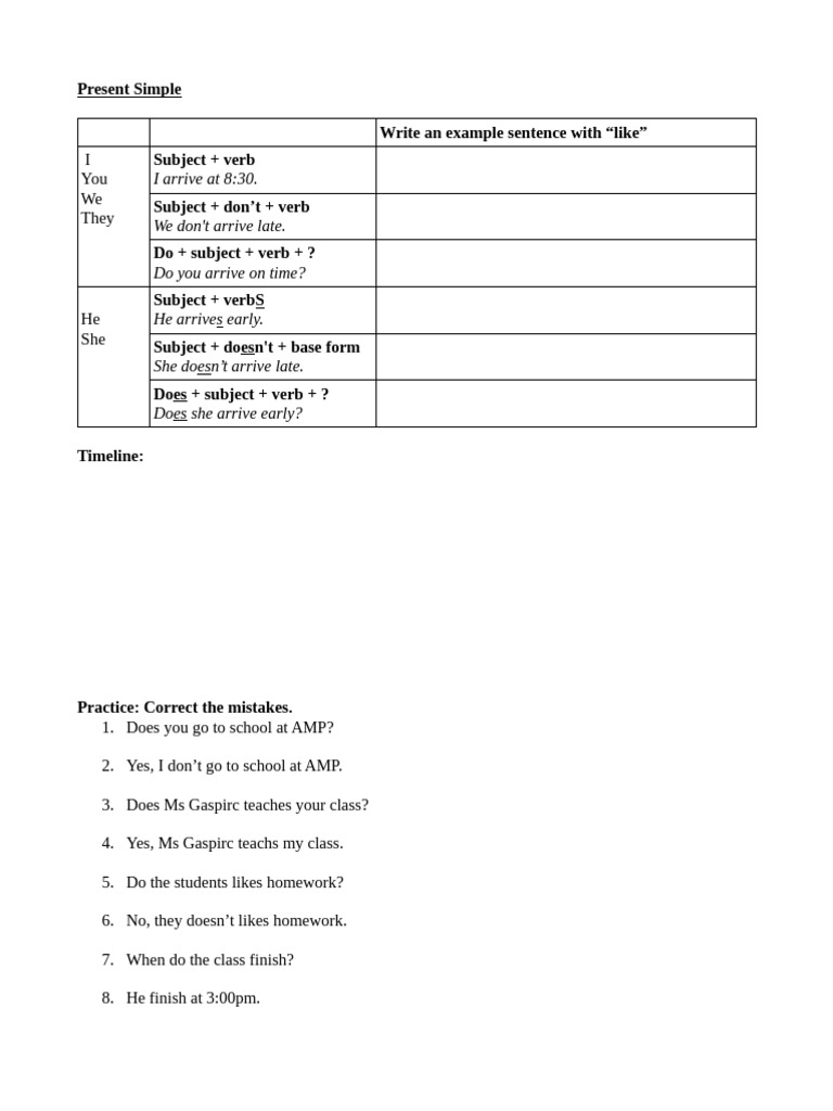 104 Present Simple | PDF